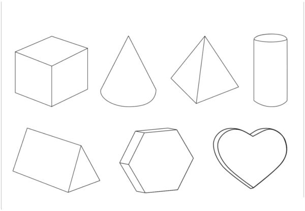 Disegni da colorare Forme Geometriche. Stampa gratis per i bambini