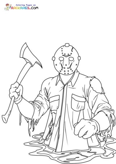 Jason Voorhees Coloring Pages