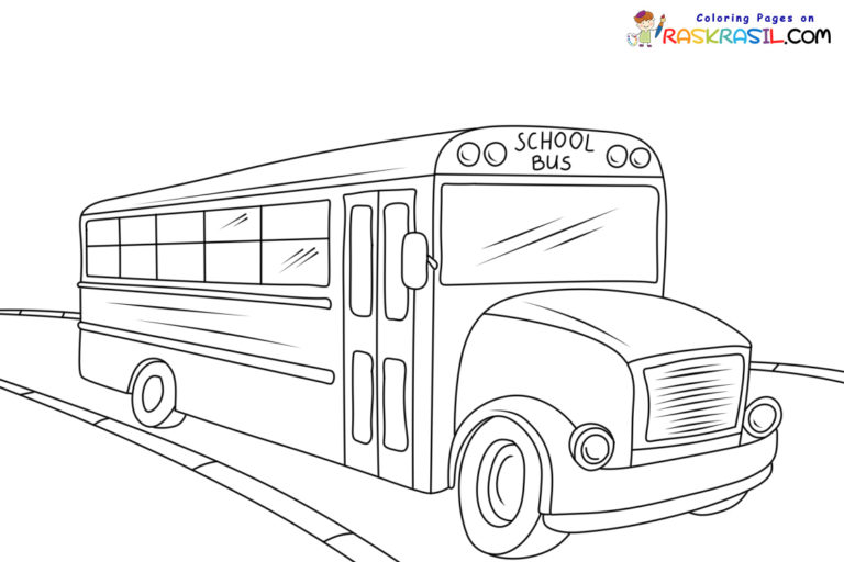 Coloriage Autobus Scolaire à imprimer gratuits