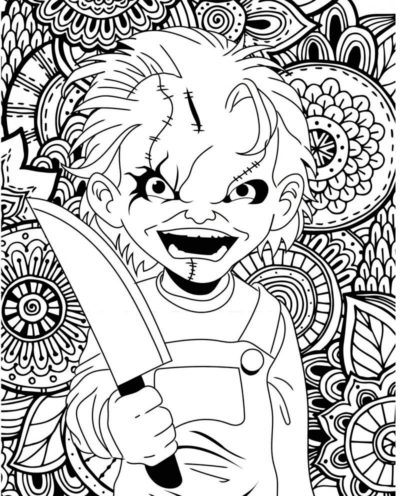 Chucky Coloring Pages