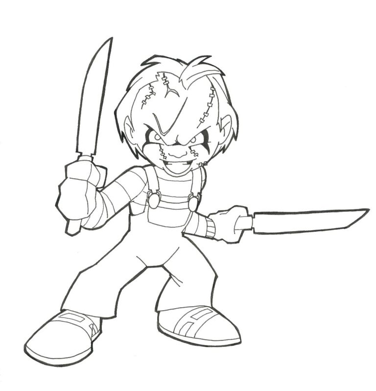 Chucky Coloring Pages