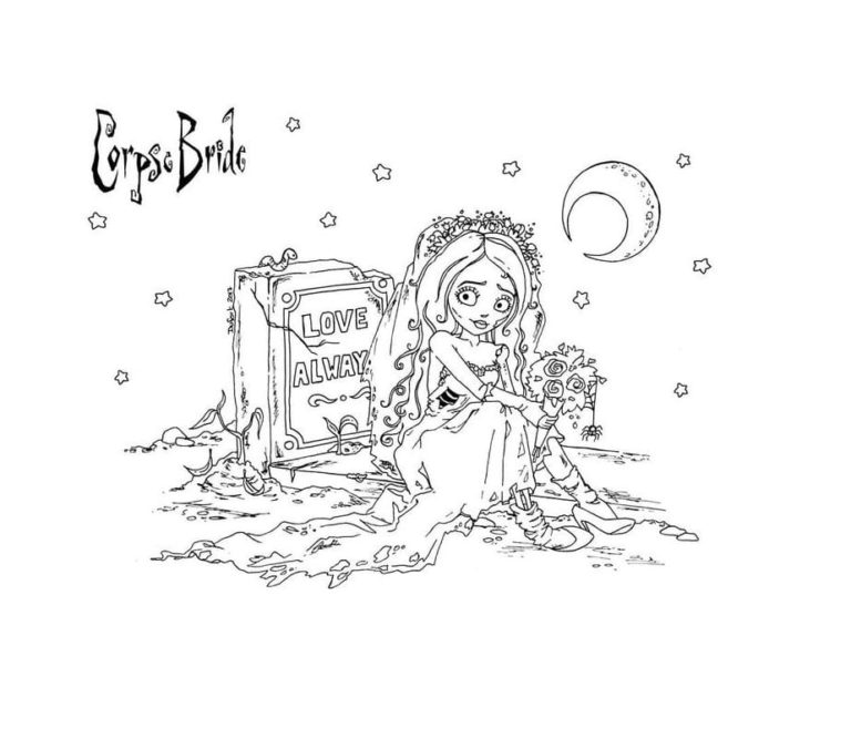 Corpse Bride Coloring Pages