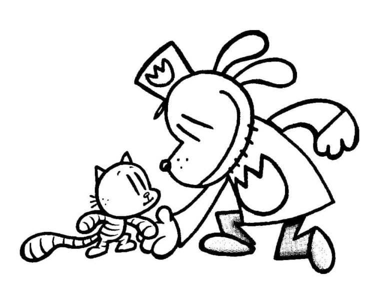 Dog Man Coloring Pages