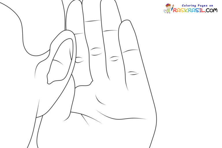 5 Senses Coloring Pages