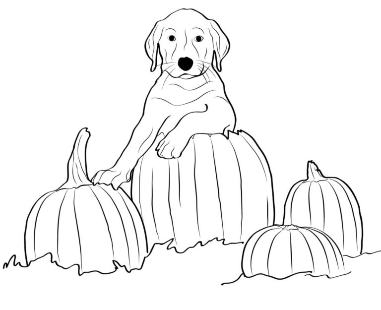Halloween Dog Coloring Pages | Free Printables