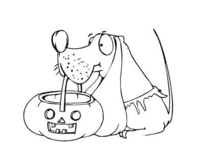 Halloween Dog Coloring Pages | Free Printables