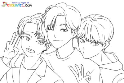 K-Pop Coloring Pages