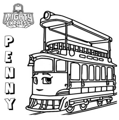 Dibujos de Mighty Express para Colorear