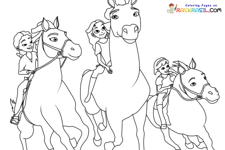 Spirit Riding Free Coloring Pages