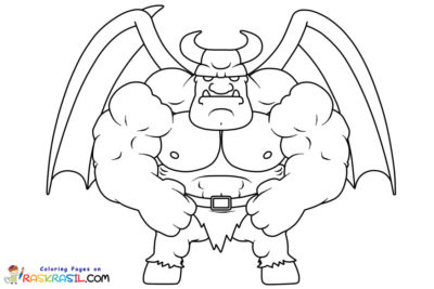 Coloriage Diable à imprimer