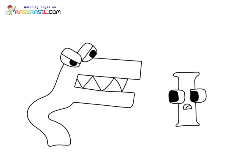 Kolorowanki Alphabet Lore | Darmowe Malowanki do wydruku