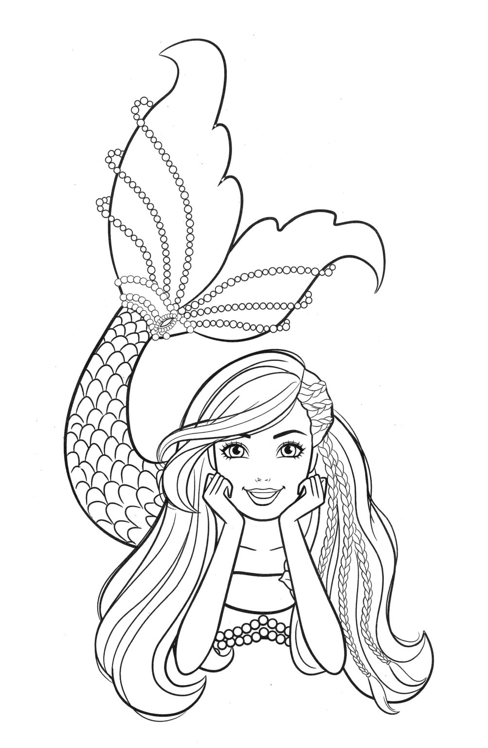 Barbie Mermaid Coloring Pages