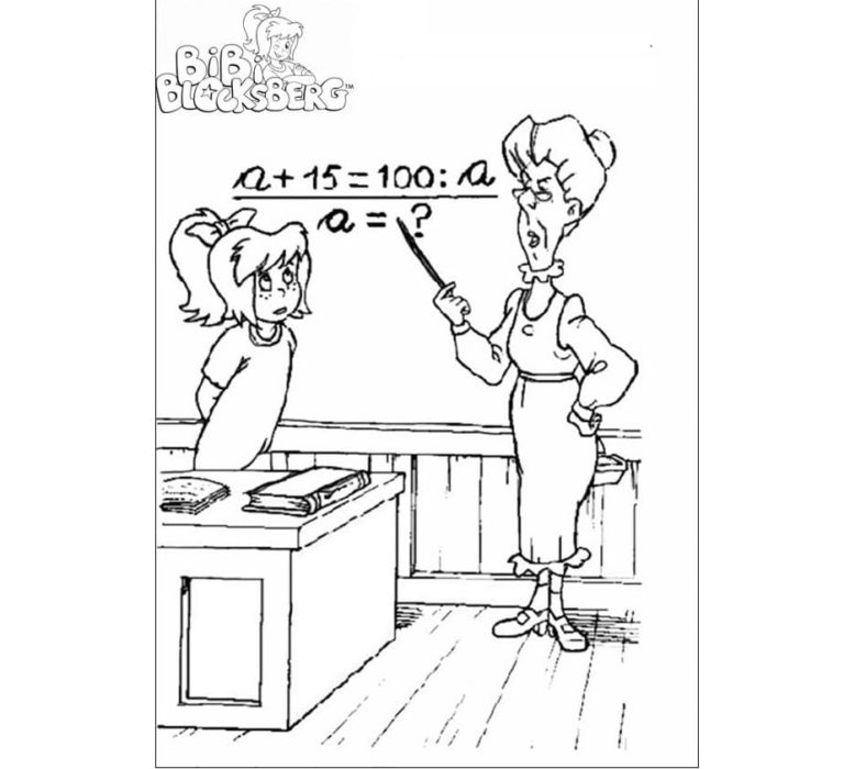 Kolorowanki Bibi Blocksberg | Darmowe Malowanki do wydruku