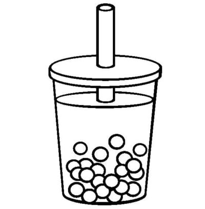 Disegni di Bubble Tea da Colorare