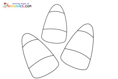 Candy Corn Coloring Pages