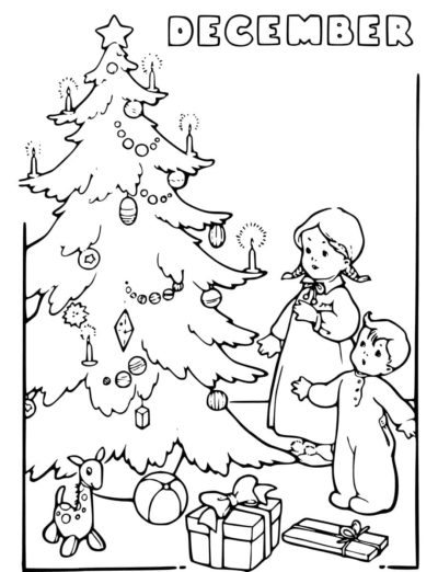 December Coloring Pages