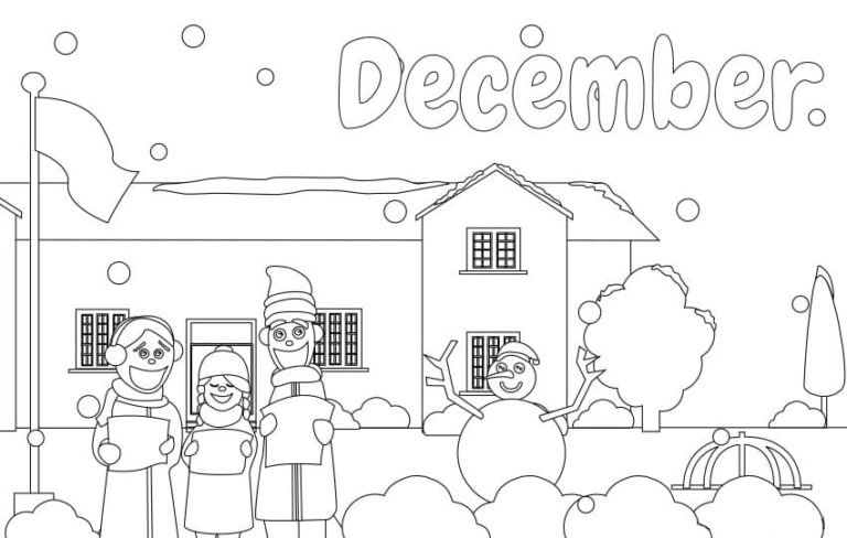 December Coloring Pages