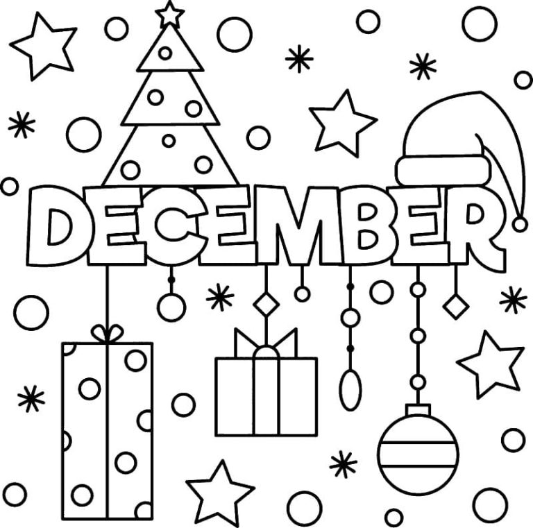 December Coloring Pages