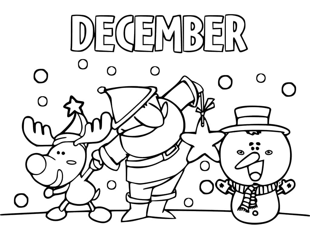 December Coloring Pages