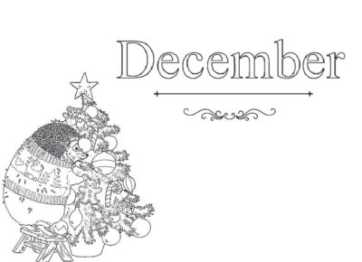 December Coloring Pages