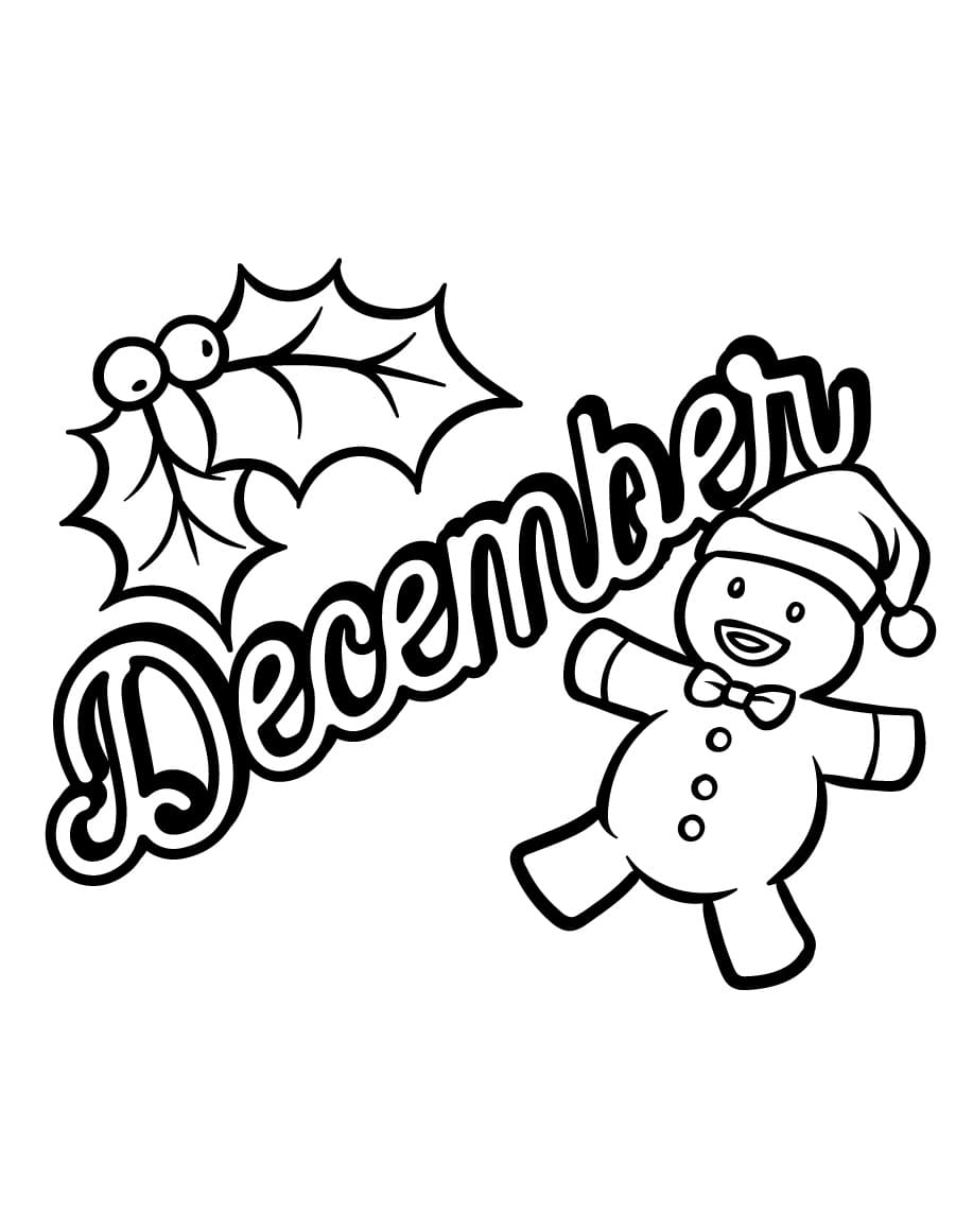 December Coloring Pages