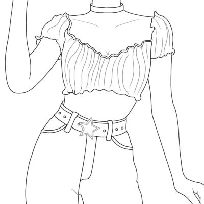 Coloriage Mode à imprimer
