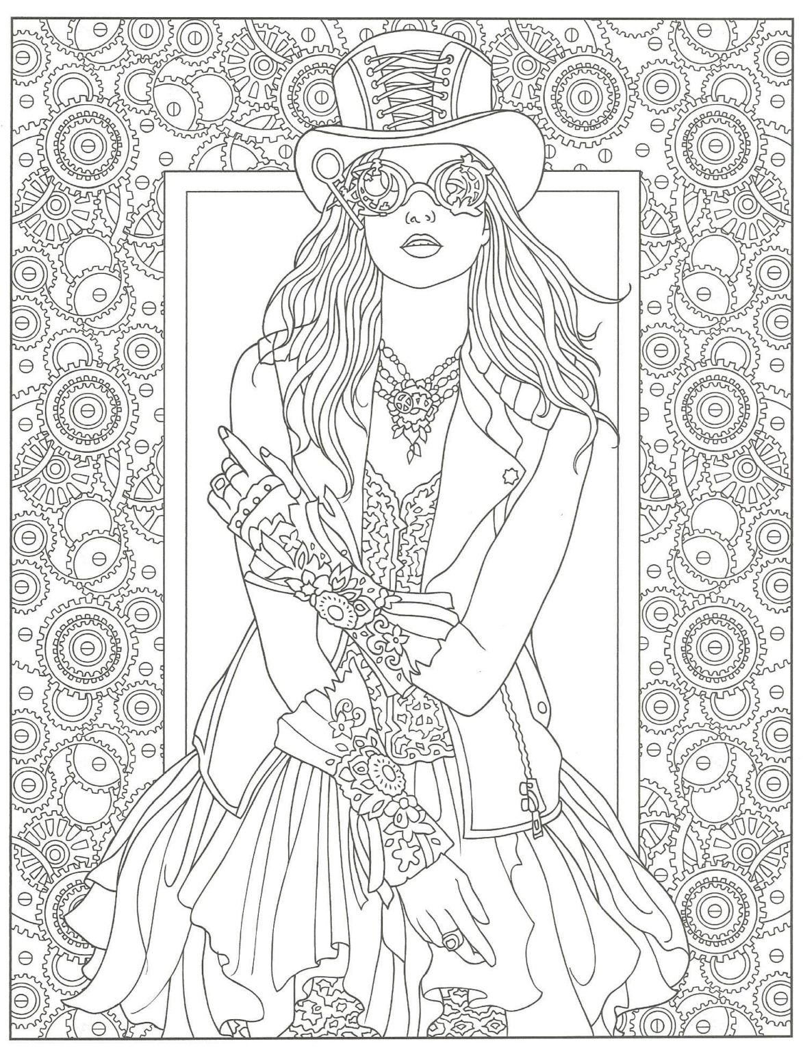 Coloriage Mode à imprimer
