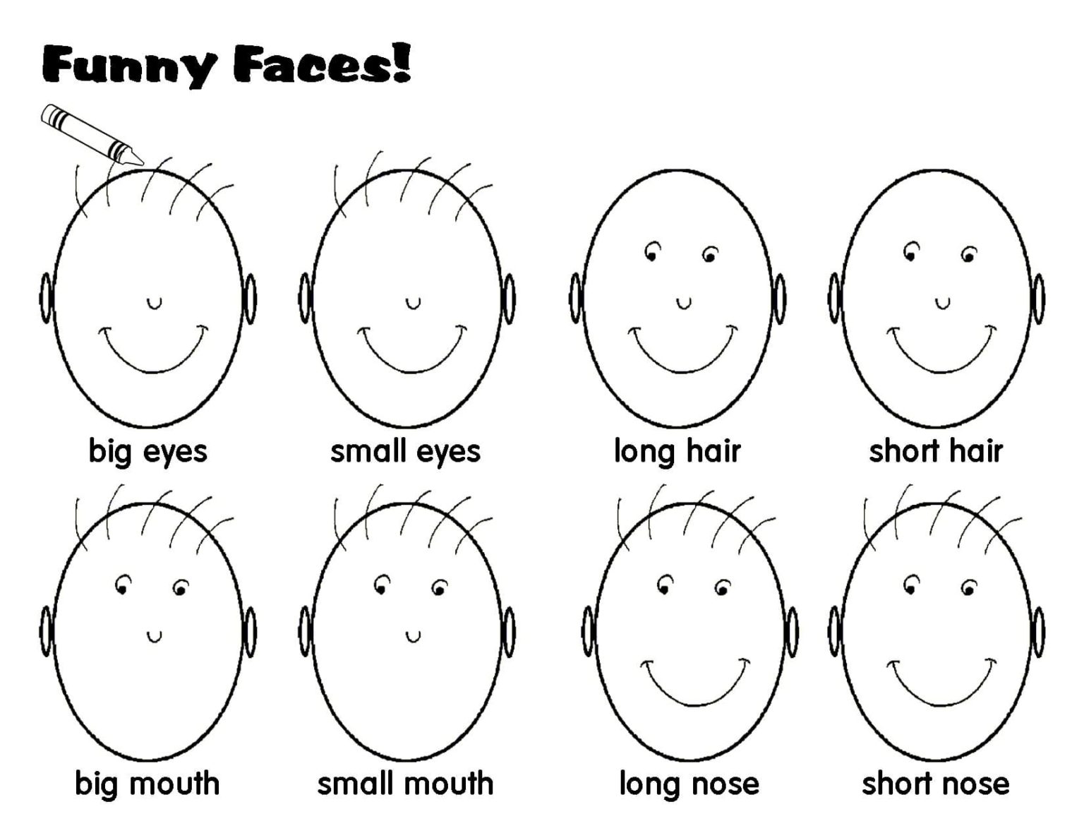 Dibujos de Emociones para Colorear