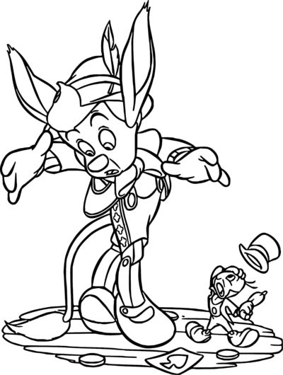 Coloriage Pinocchio à imprimer
