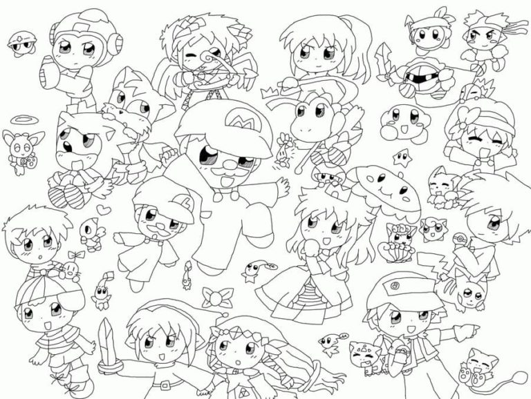 Super Smash Brothers Coloring Pages