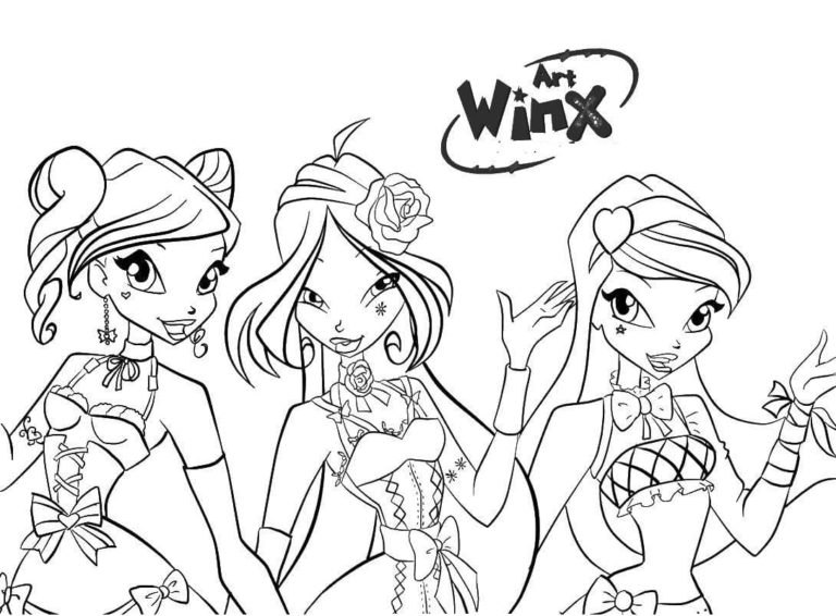 Dibujos de El Club Winx para Colorear