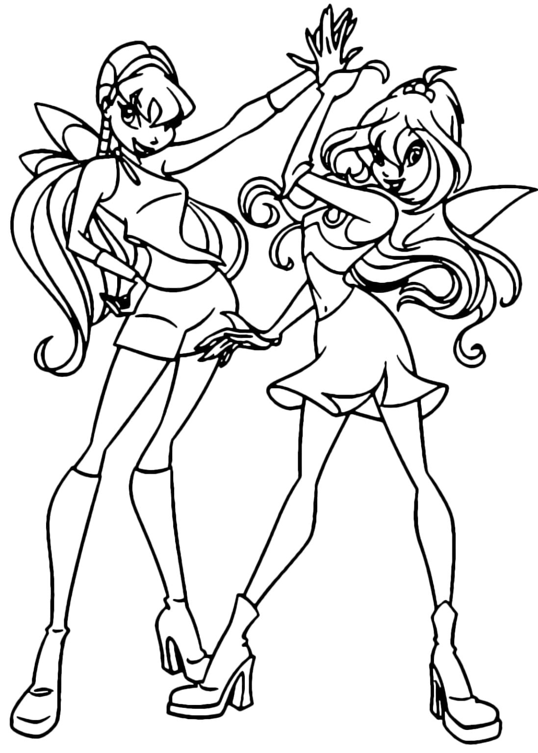 Winx Club Coloring Pages