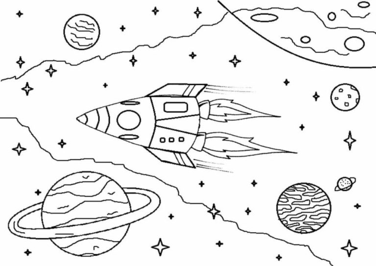 Coloriage de la NASA à imprimer