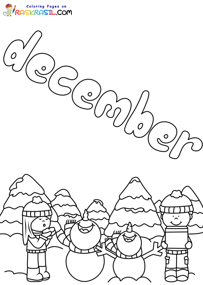 December Coloring Pages