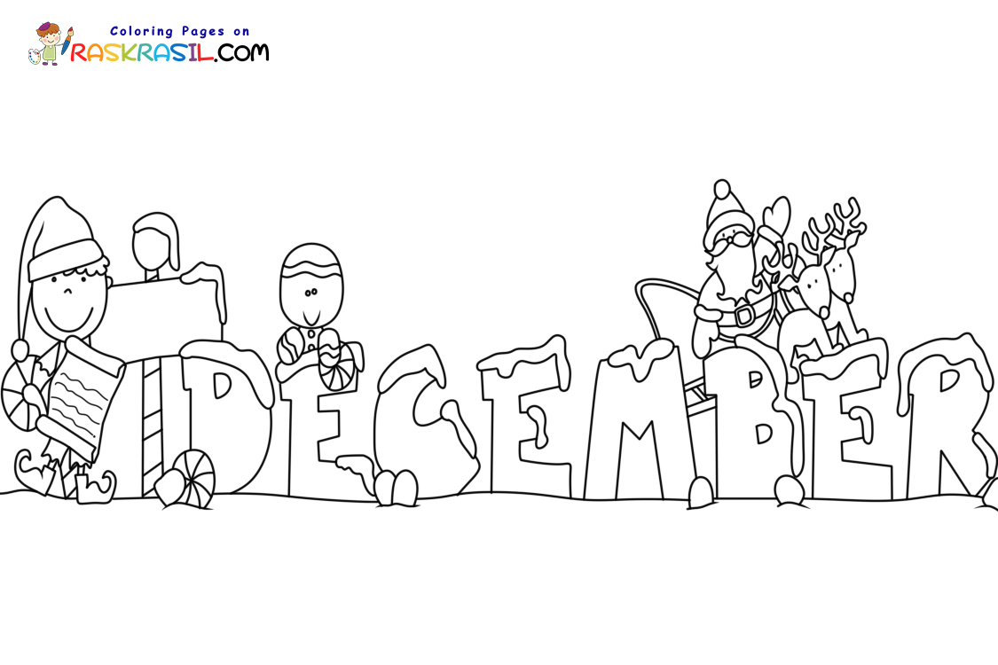 December Coloring Pages