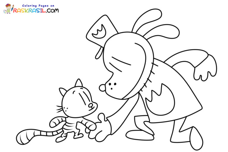 Dog Man Coloring Pages