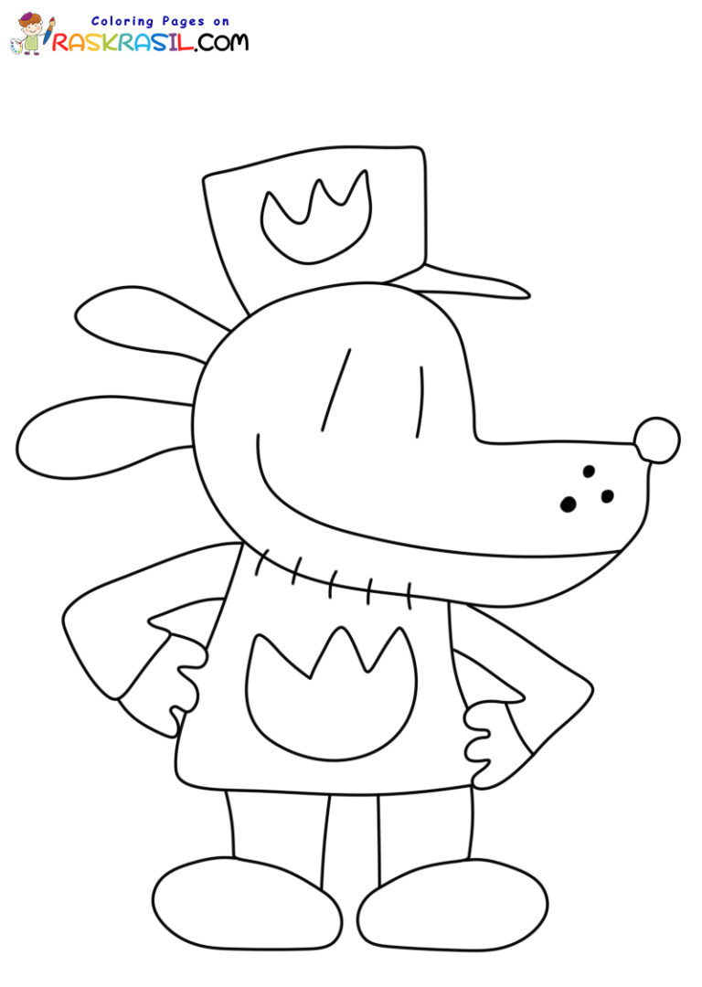 Dog Man Coloring Pages