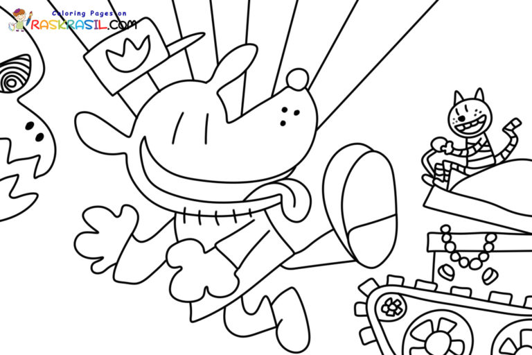 Dog Man Coloring Pages
