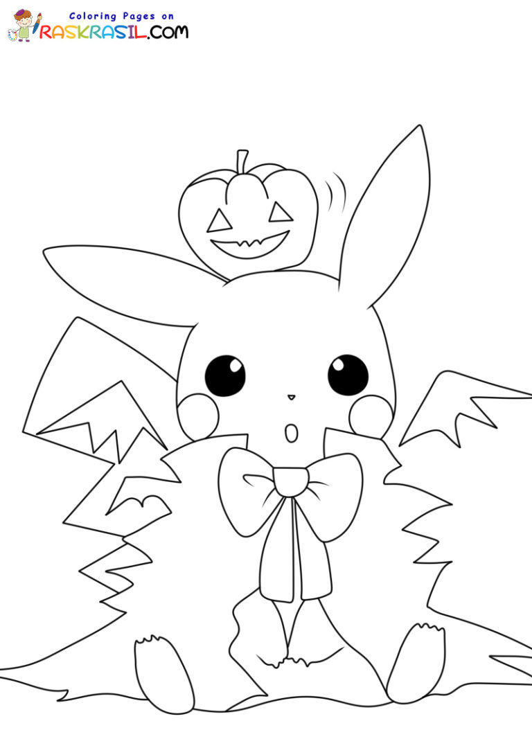 Pokémon Halloween Coloring Pages