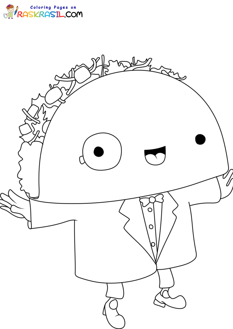 Taco Coloring Pages