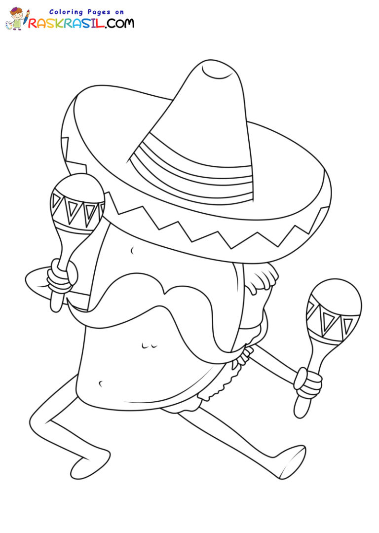 Taco Coloring Pages
