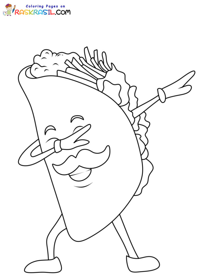 Taco Coloring Pages - Raskrasil.com New Coloring Pages Taco 5 coloring ...