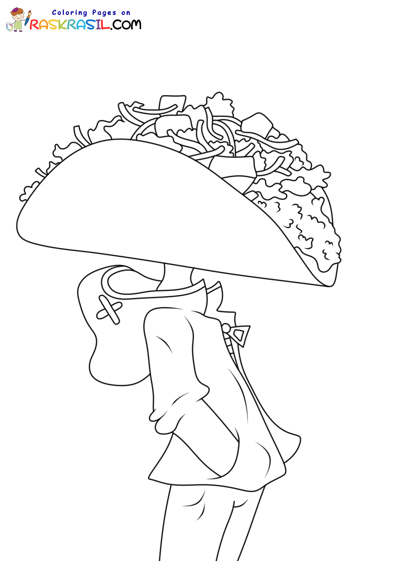 Taco Coloring Pages