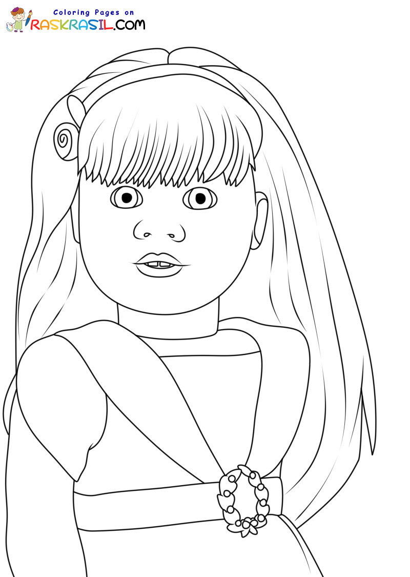 American Girl Doll Coloring Pages