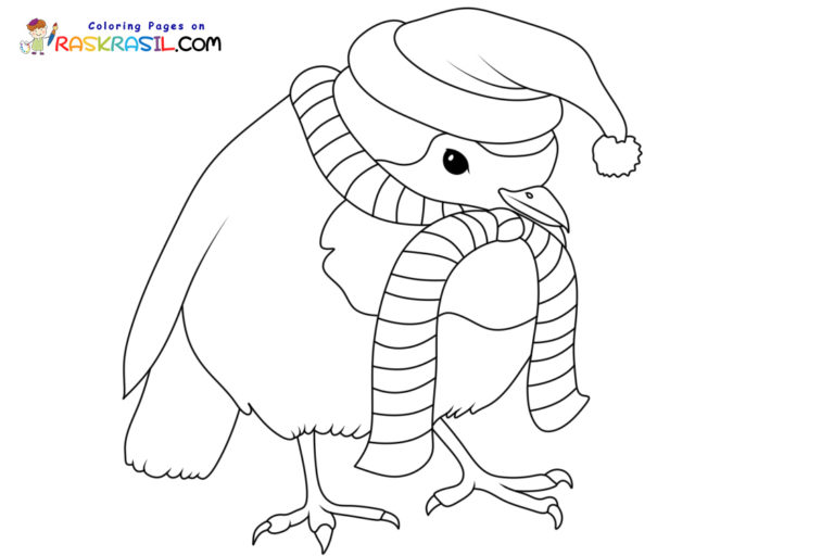 Christmas Animals Coloring Pages