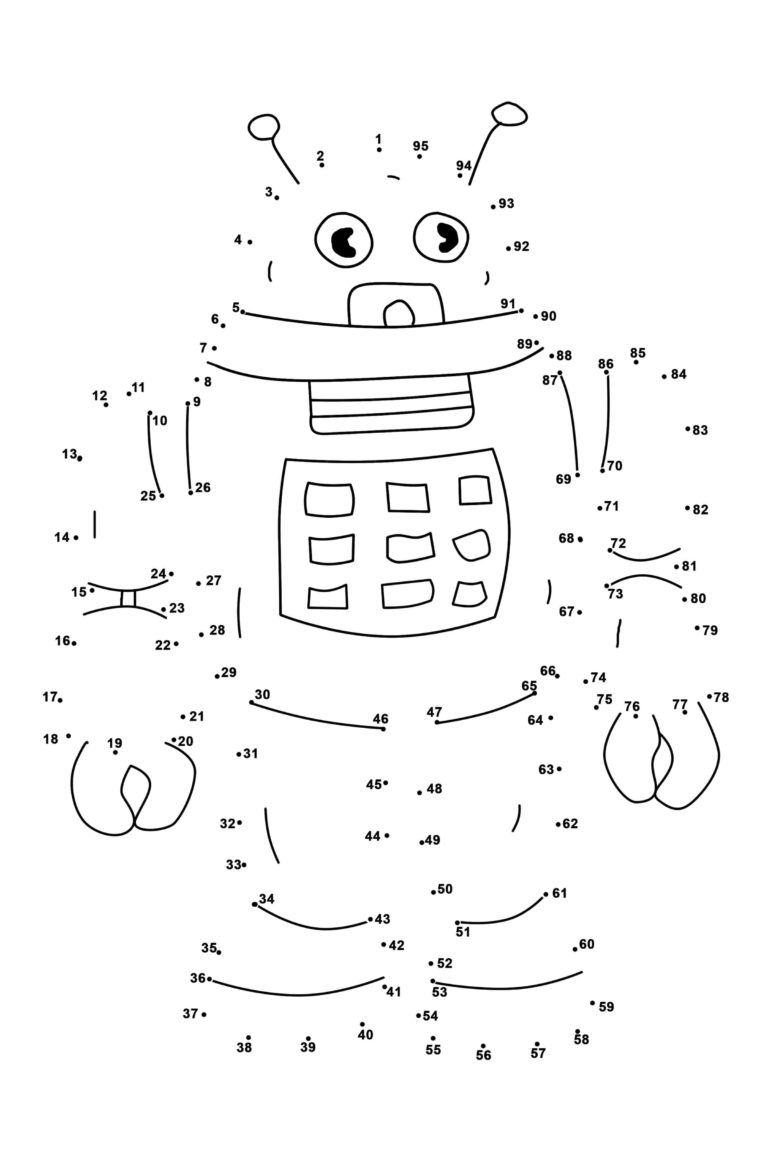Dot to Dots Coloring Pages