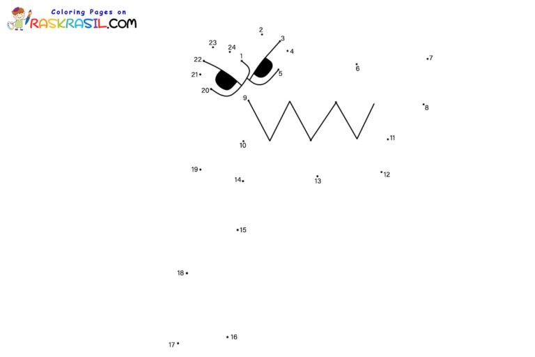 Dot to Dots Coloring Pages