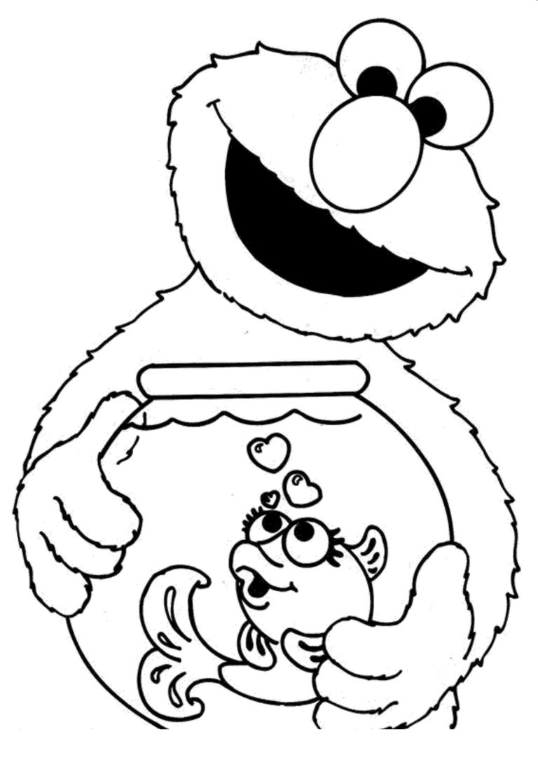 Dibujos de Elmo para Colorear