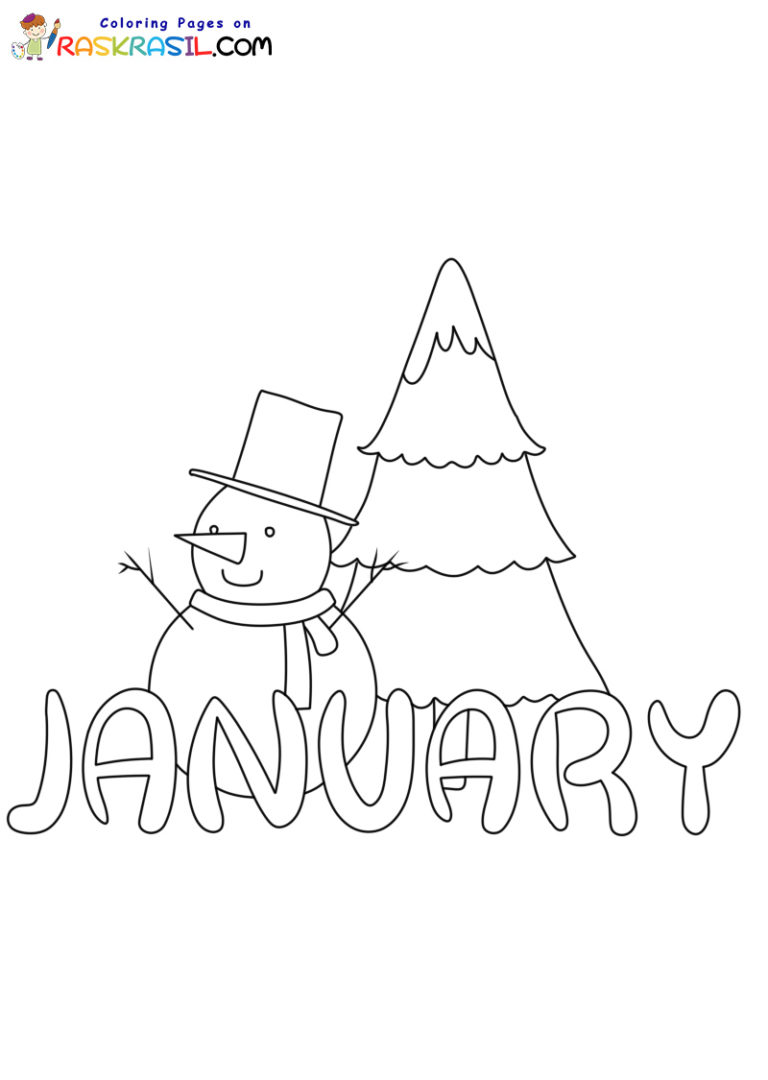 January Coloring Pages