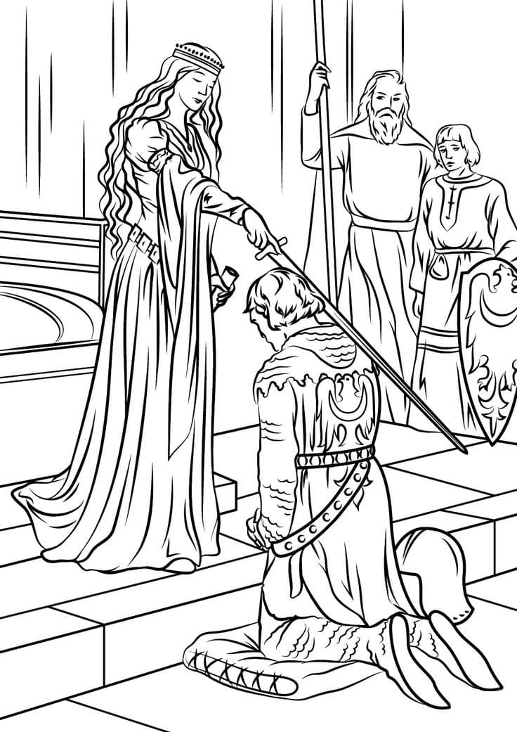 Medieval Coloring Pages